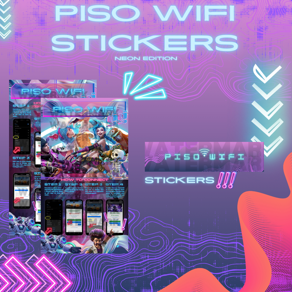 A4 PISO WIFI STICKER | Shopee Philippines