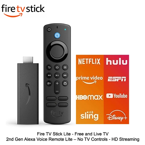Amazon Fire TV Stick / Fire TV Stick Lite - Free and Live TV – 2nd ...