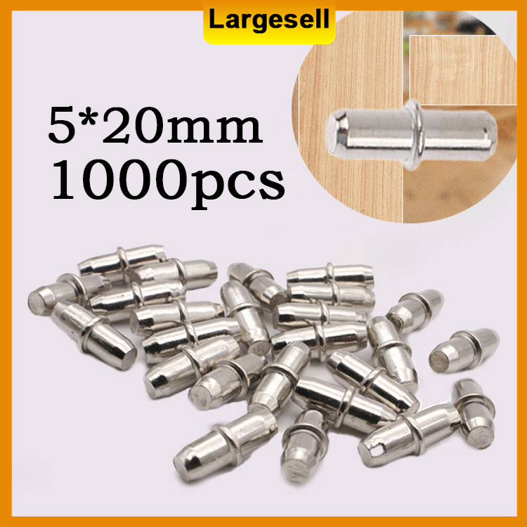 1000pcs 5*20mm Cabinet Shelf Metal Support Pins Shelf Support Pins ...