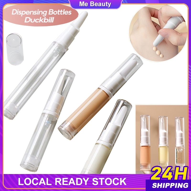 NEW Portable Travel Bottle Clear Foundation Dispenser Essential Oil ...