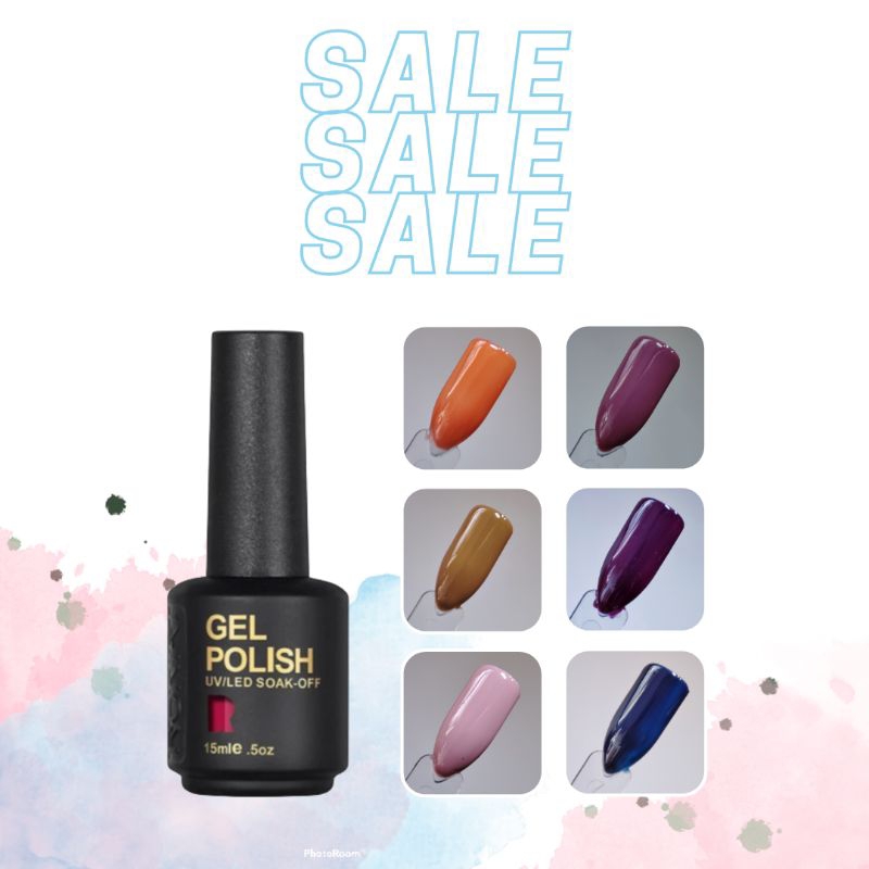 RONIKI UV LED Dark Color Gel Polish Soak Off 15ml Blue Violet Pink ...