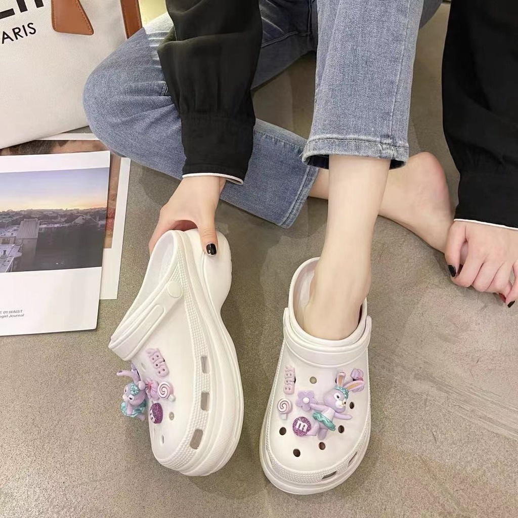 Women's Solid Color Cute Slipper Clogs Women's Classic Bae Thick Soled ...