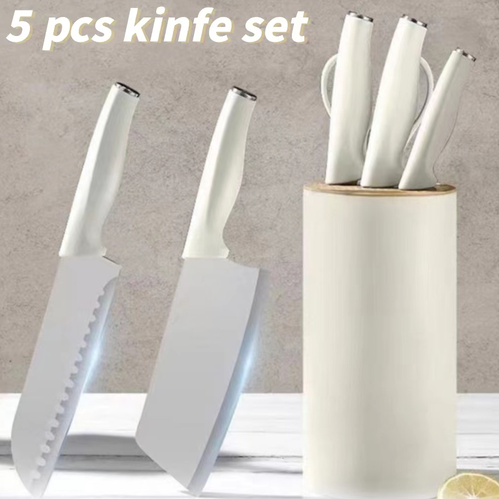 5pcs Kitchen Knife Set Stainless Steel Precision Knife Chef Knife Bread ...