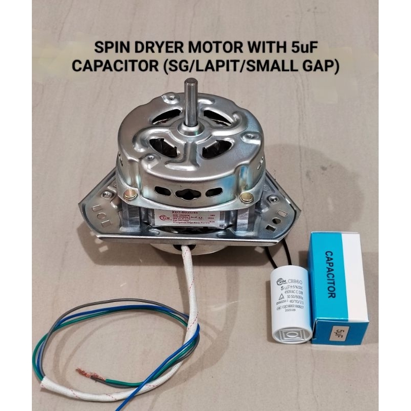 Spin dryer motor Small gap + 5uF capacitor | Shopee Philippines