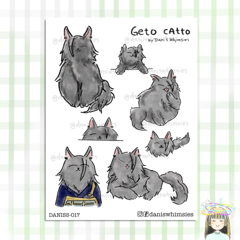 Geto Catto Sticker Sheet | Jujutsu Kaisen | DANISS-017 | Shopee Philippines