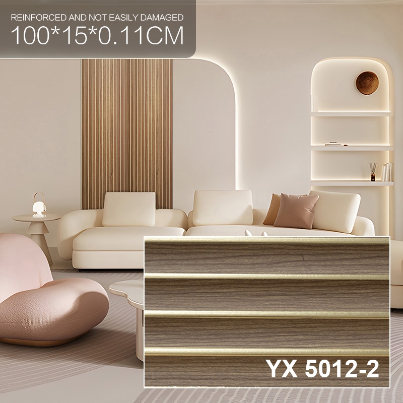 Solid Wood Panel Board Grille Design PVC Background fluted wall panel ...