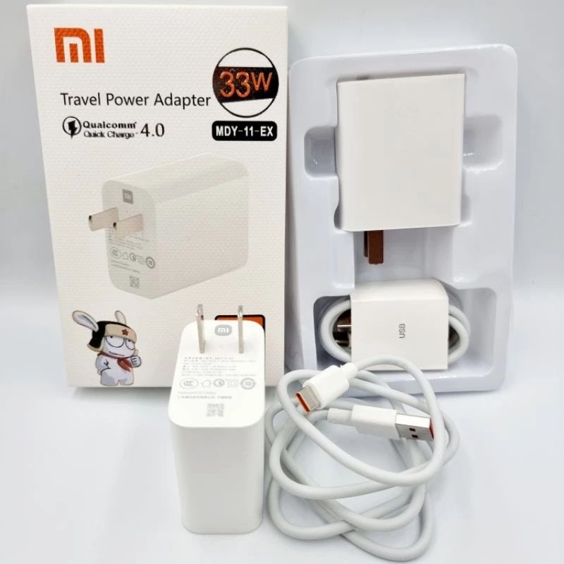 MI Xiaomi 33W Quick/Turbo Fast Charging Charger Set (Power Adapter ...
