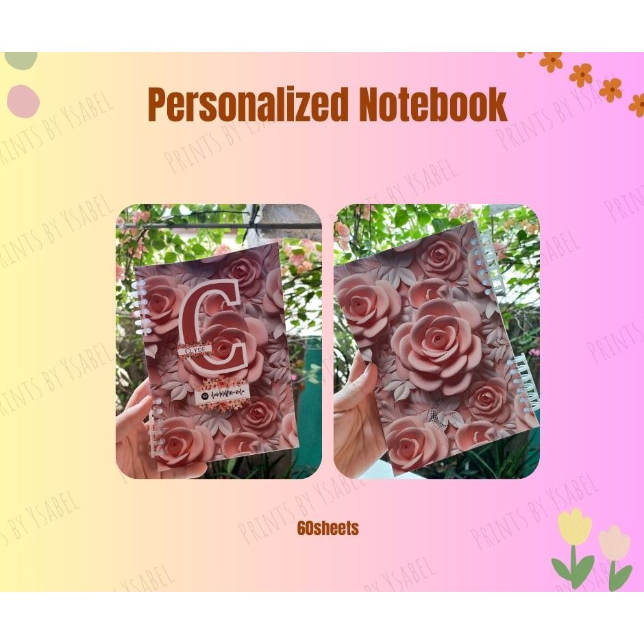 personalized notebook w/SP0TIFY CODE-gifts and giveaway ideas | Shopee ...