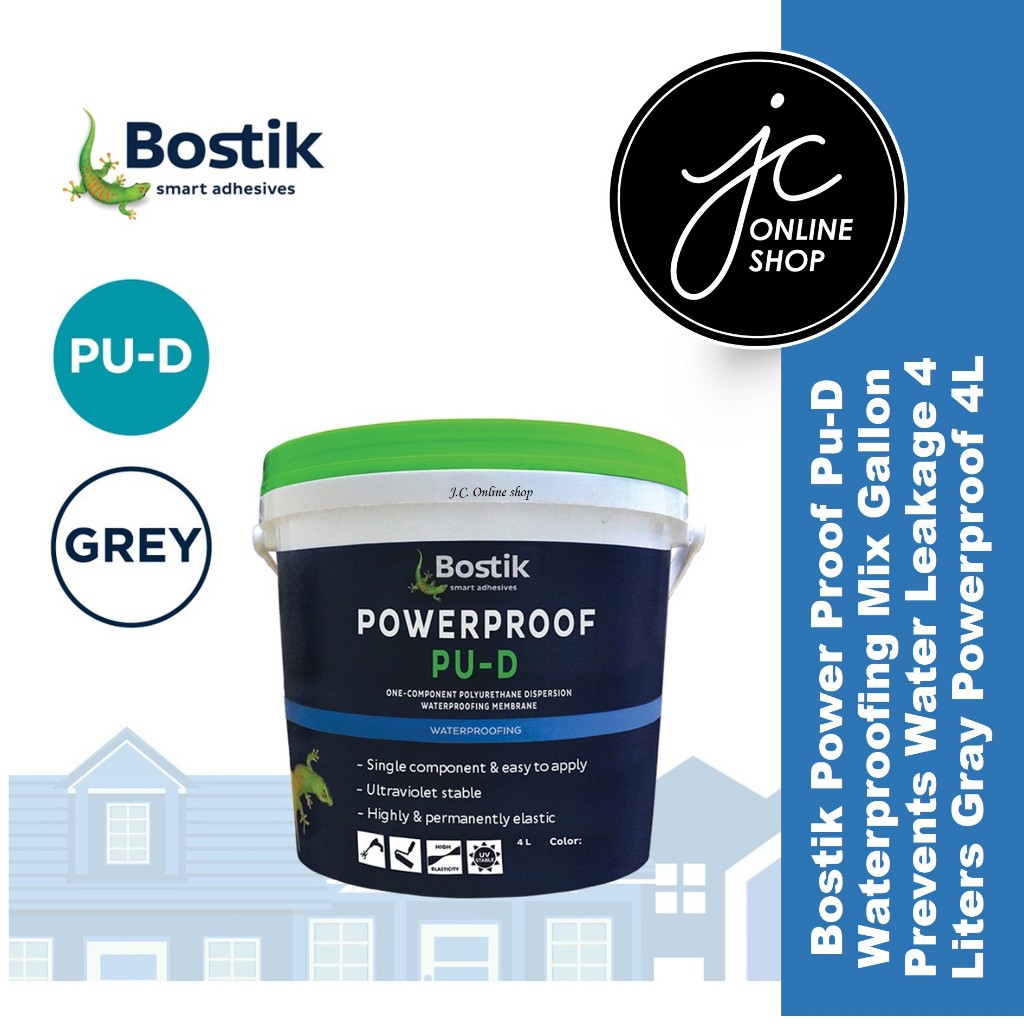 Bostik Power Proof Pu-D Waterproofing Mix Gallon Prevents Water Leakage ...