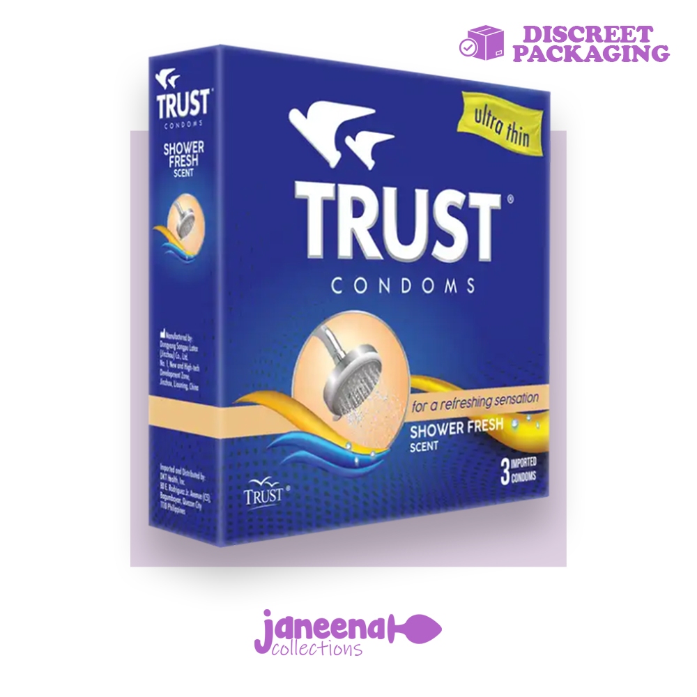 Janeena Trust Ultra Thin Shower Fresh Condom - 3s | Shopee Philippines