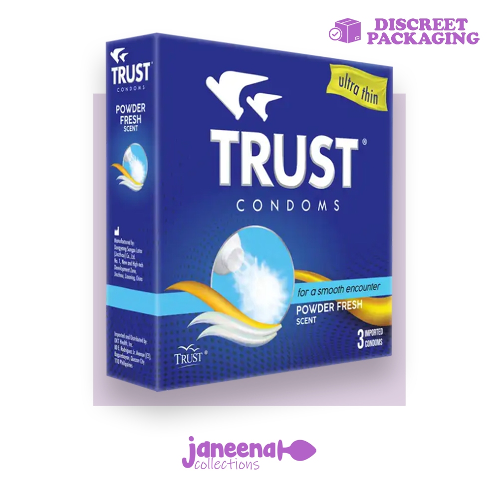 Janeena Trust Ultra Thin Powder Fresh Condom - 3s | Shopee Philippines