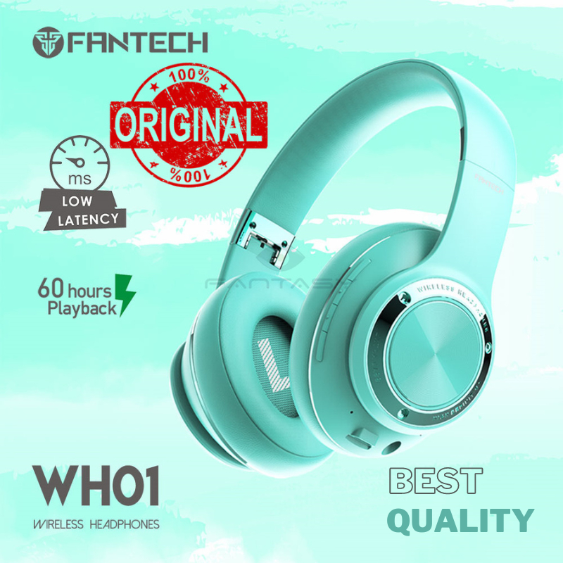 FANTASY Fantech WH01 Wireless Headphones Noise Cancellation Dual Mode ...