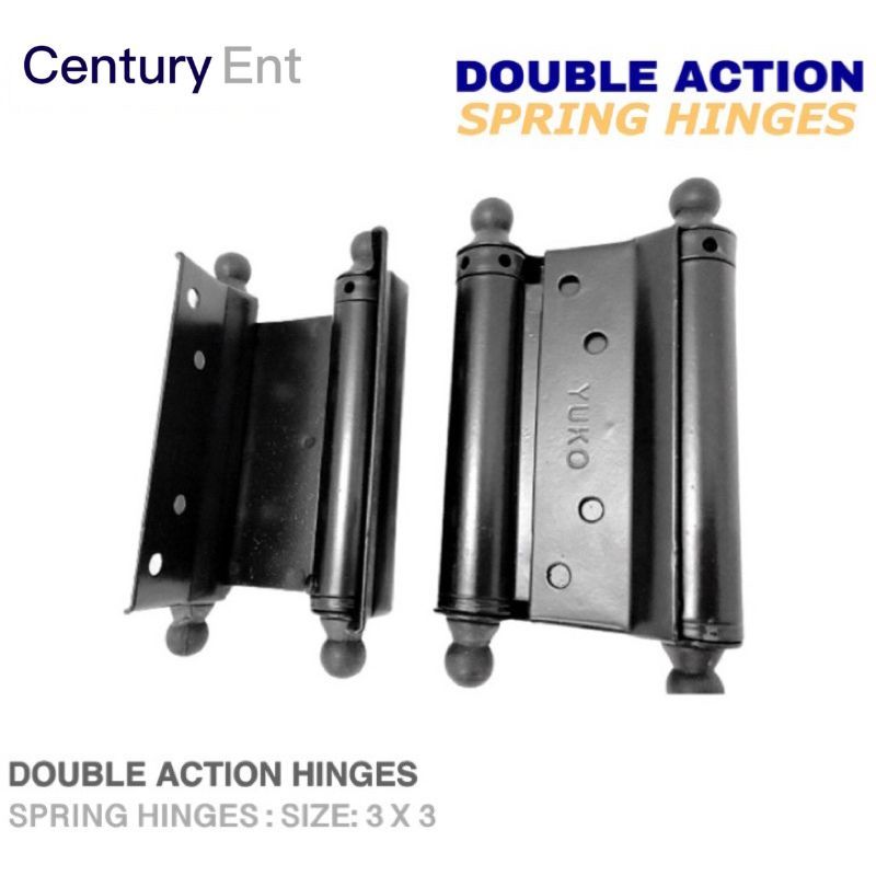 Double Action Spring Hinges | Heavy Duty | 3 x 3 Sold Per Pair | Shopee ...