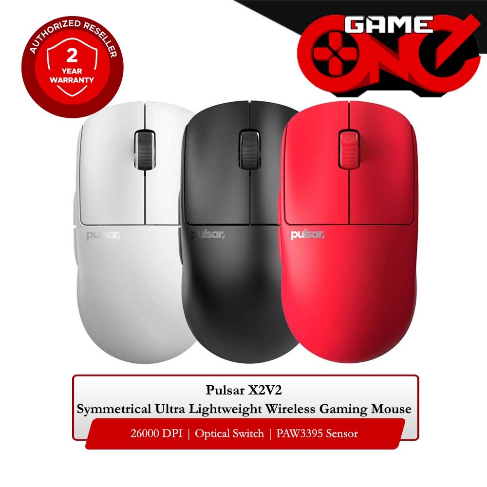 Pulsar X2V2 Symmetrical Ultra Lightweight Wireless Gaming Mouse ...