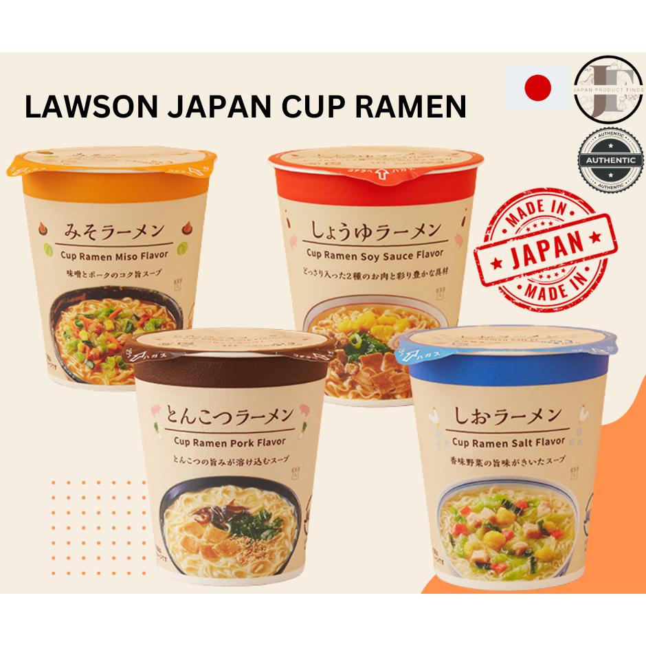 LAWSON JAPAN CUP RAMEN SOY SAUCE / MISO / SALT / PORK | Shopee Philippines