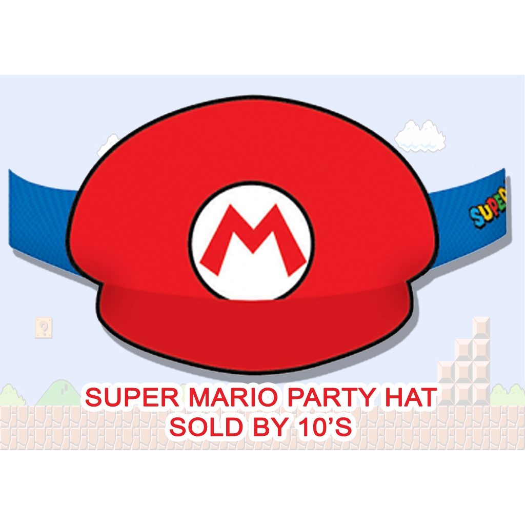 SUPER MARIO PARTY HATS LUIGI PARTY HATS FOR KIDS BIRTHDAY | Shopee ...