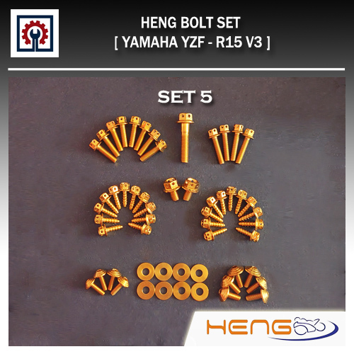 HENG BOLT SET for YAMAHA YZF-R15 V3 [SET 5] | Shopee Philippines