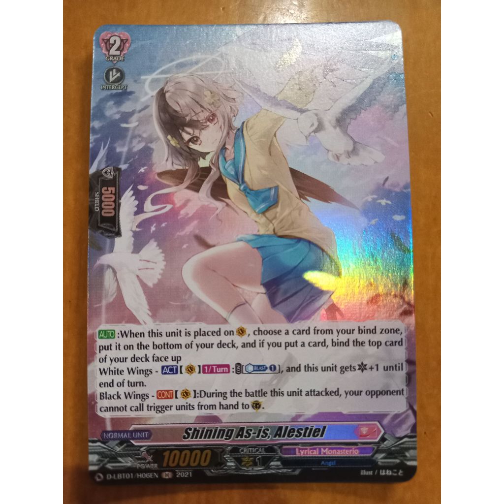 CFV Shining As-is, Alestiel Holo D-LBT01 Cardfight Vanguard English ...