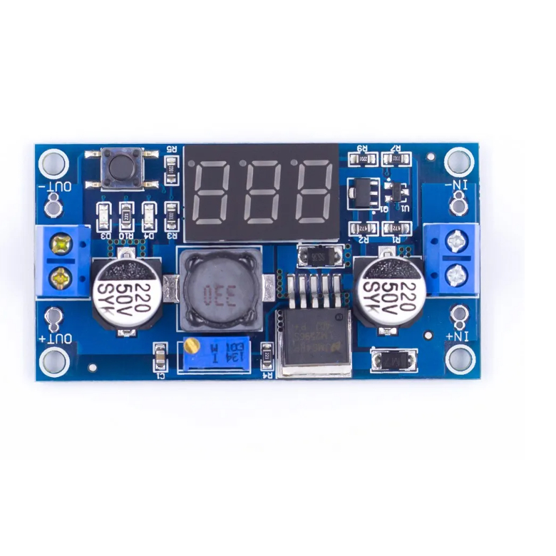 LM2596S LED Voltmeter DC-DC Step Down Adjustable Power Supply Module LM2596 With Digital Display ...