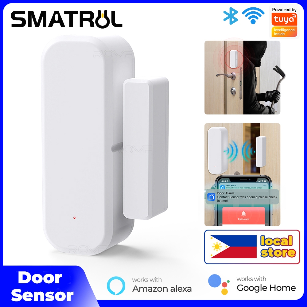 SMATRUL Tuya Smart WiFi Door Sensor Window Sensor Door Open / Closed Detectors Compatible ...