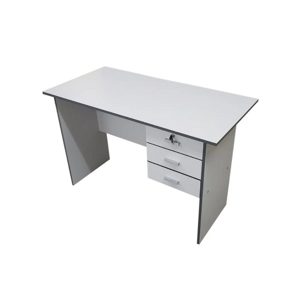 Computer Office Table MANZO | Home office Desk With 3 Drawers and Lock ...