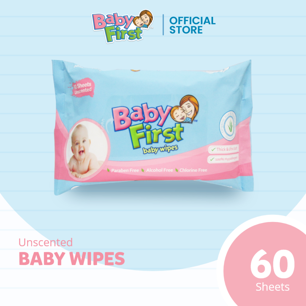 Baby First Baby Wipes 60 Sheets | Shopee Philippines