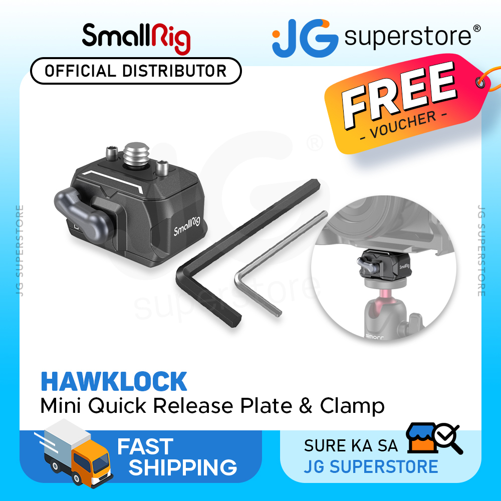 SmallRig HawkLock Drop-in Universal Mini QR Quick Release Plate & Clamp ...