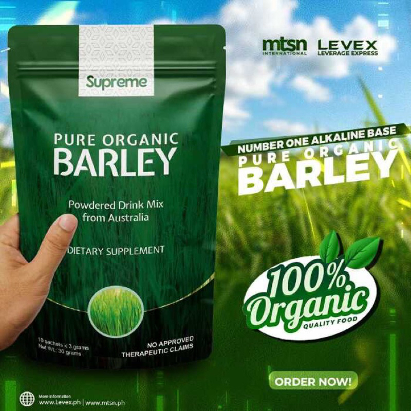 Supreme PURE ORGANIC BARLEY 2025 | Shopee Philippines