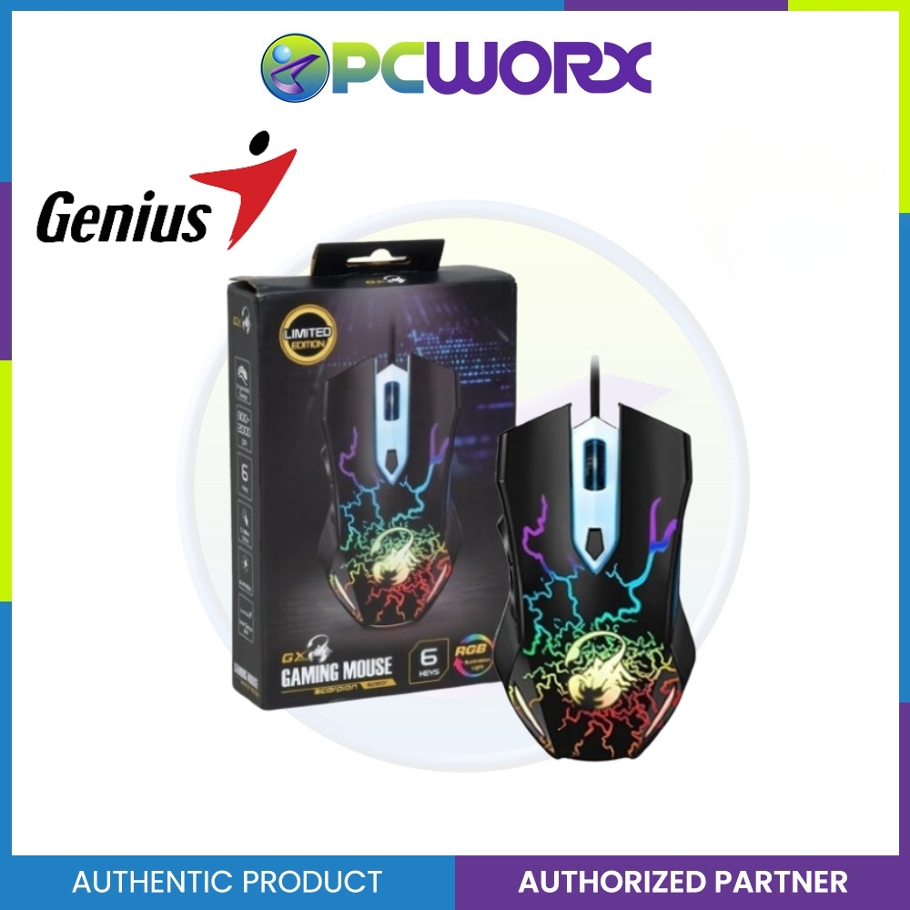 Genius GX-Gaming Scorpion Spear Gaming Mouse with 6 Buttons and ...