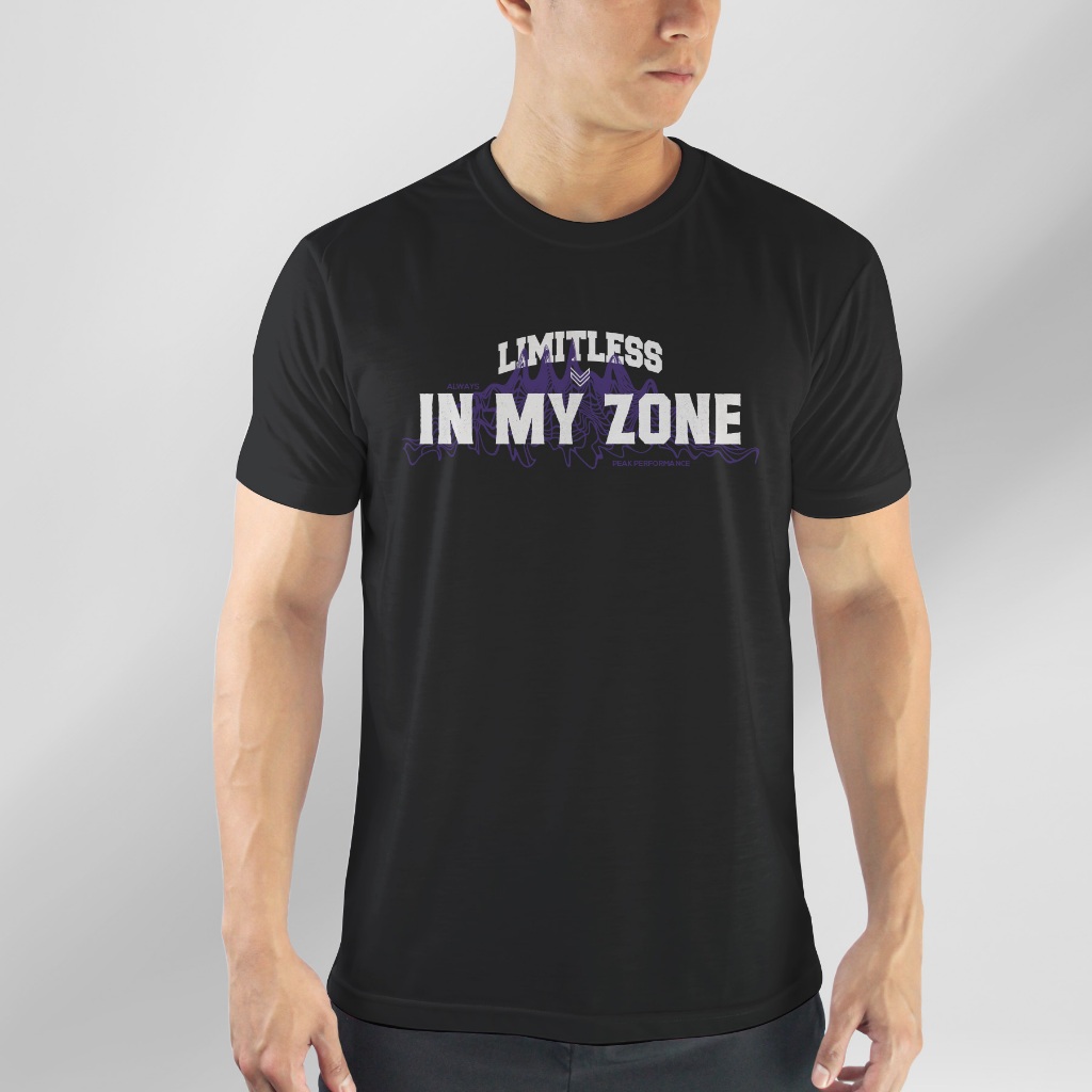 Limitless [ZONE] Spuntex Shirt Men's Casual Comfort Tee T-Shirt for Everyday Wear, Light Gym ...