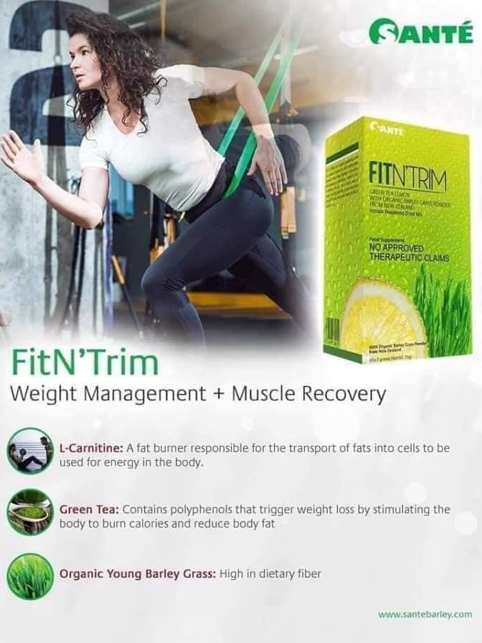 FIT N TRIM SANTE BARLEY 1 BOX 10 SACHETS | Shopee Philippines