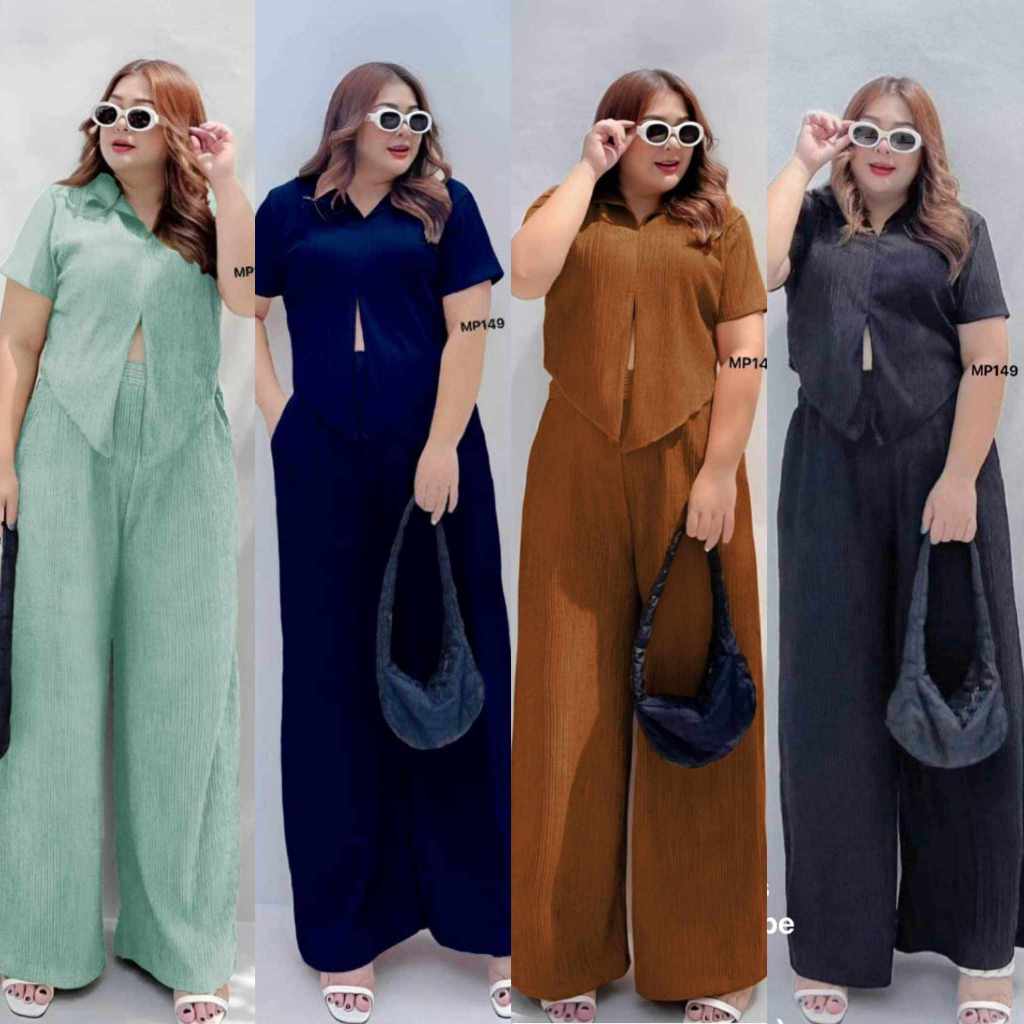 Plus size Maycie Coordinates Bark Crepe Fabric in Styly Top pair with ...