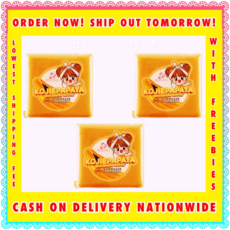 3 FOR 100 KOJIE PAPAYA Soap Trial Pack 10x Whiteming boost (COD ...