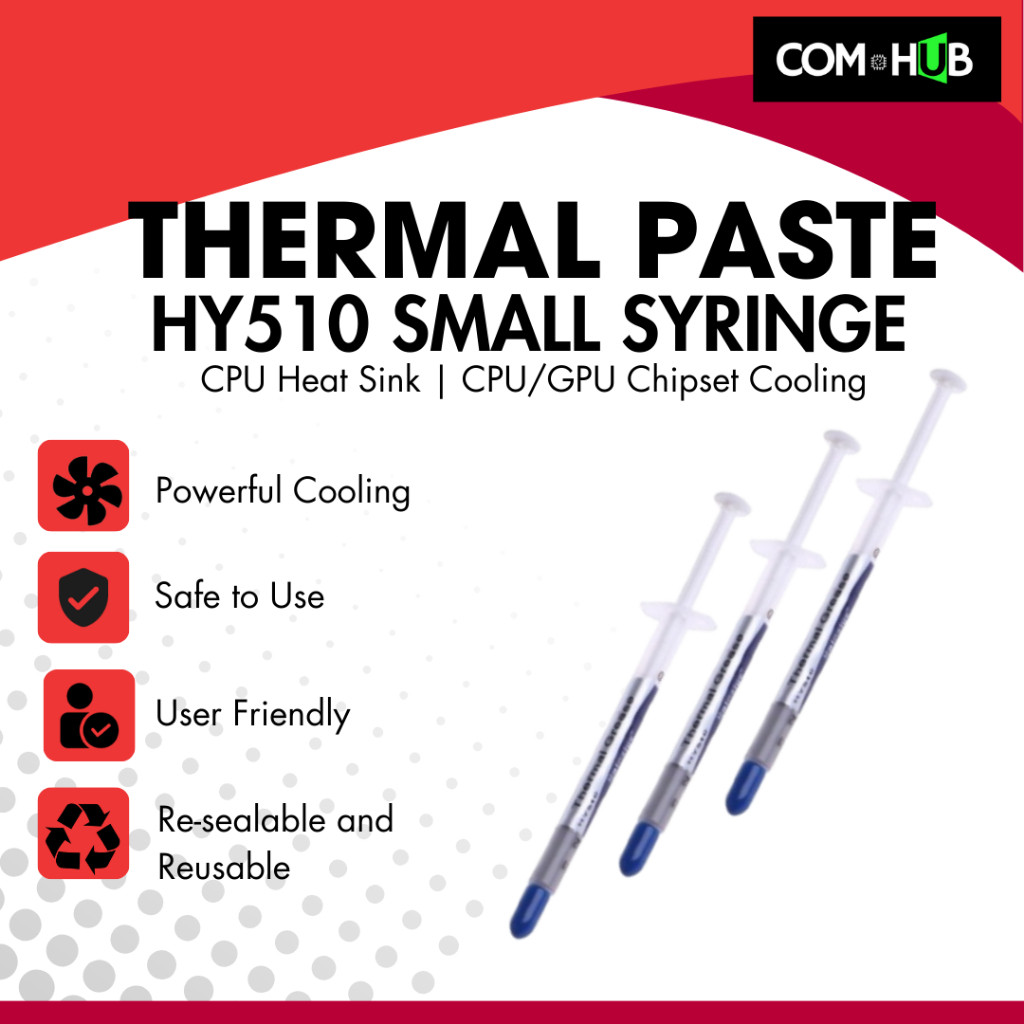 Com Hub PC | Thermal Paste HY510 Small Syringe For CPU Heat Sink for ...