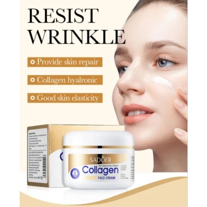 Collagen Face Cream Natural Active Collagen Anti aging cream 100g ...