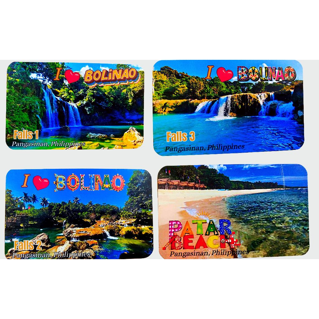PANGASINAN RUBBER MAGNET DESIGN BOLINAO FALLS, PATAR BEACH | Shopee ...