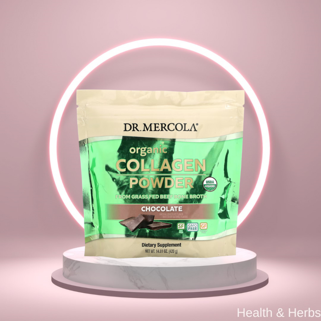 Dr. Mercola, Organic Collagen Powder, Chocolate, 14.81 oz (420 g ...