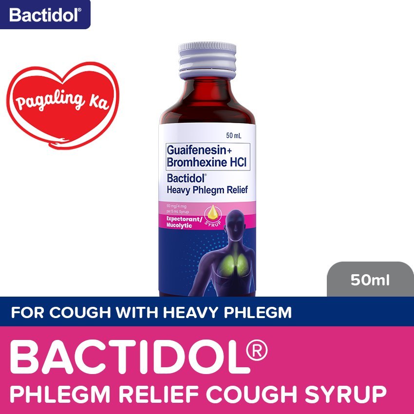 Bactidol Heavy Phlegm Relief 50ml: itchy throat, cough syrup | Shopee ...