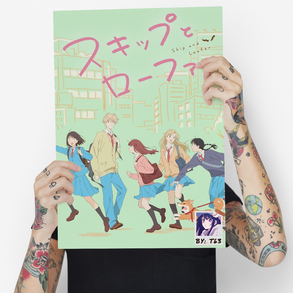 Skip and Loafer A3 A4 Poster Anime Wall Posters Decor Mitsumi Narumi ...
