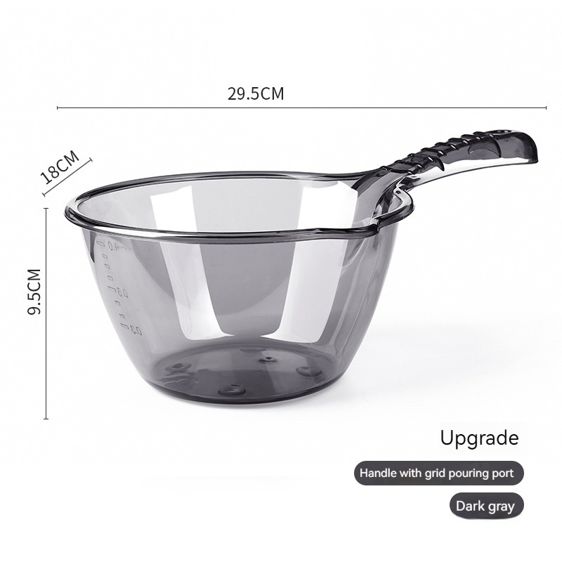 Plastic Clear Hand Bucket Laundry Bucket Thick Transparent Timba Tabo Basin for Home or ...