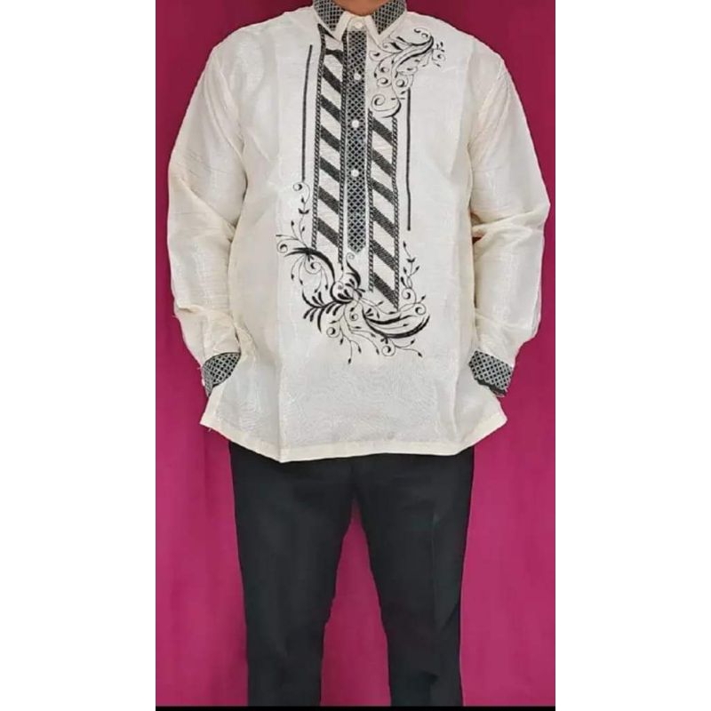 modern barong pinya organza | Shopee Philippines