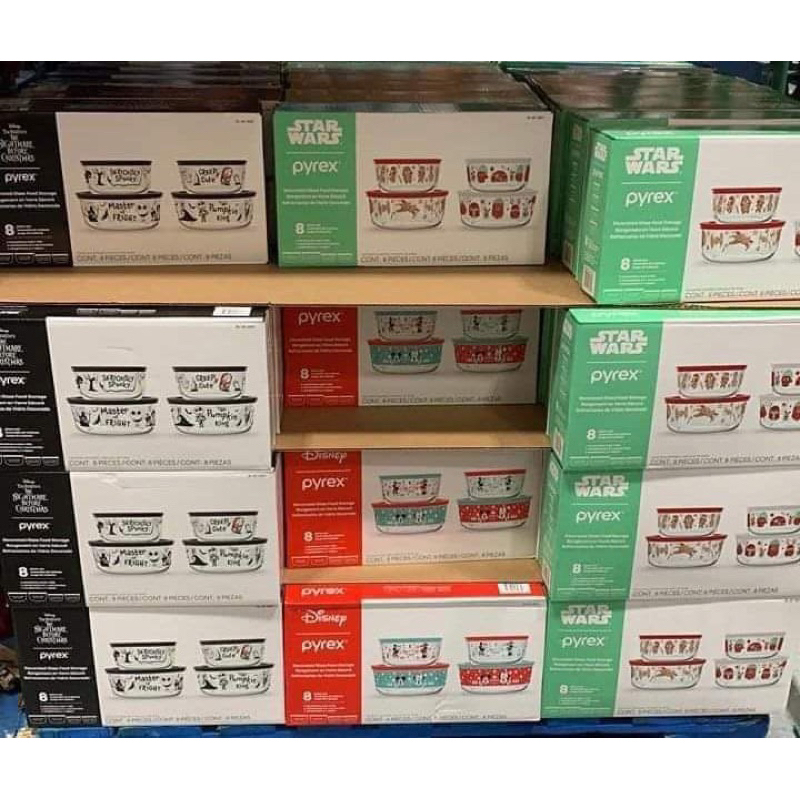 PYREX 8PC GLASS FOOD STORAGE LIMITED EDITION | Shopee Philippines