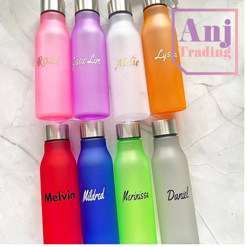 600 ML Semi Transparent Aesthetic Water Bottle Water Container | Shopee ...