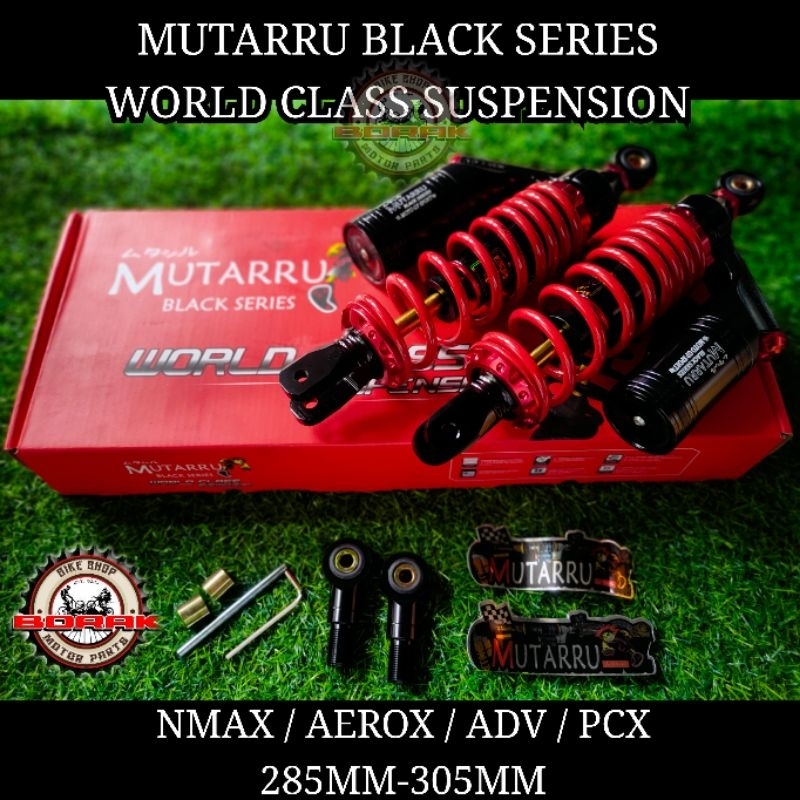 MUTTARU REAR SHOCK BLACK SERIES FOR NMAX/AEROX/ADV/PCX 285MM-305MM ...