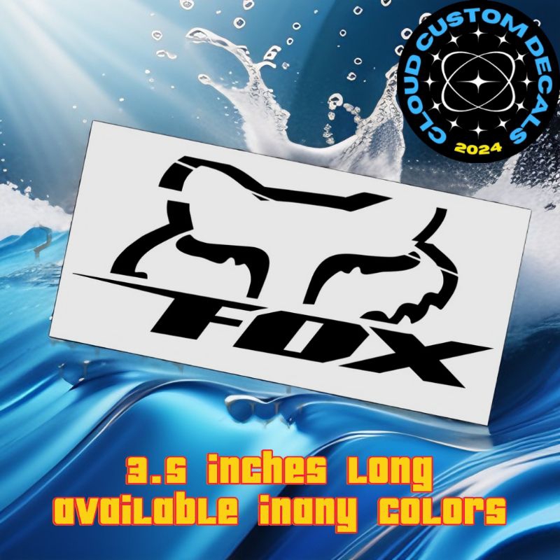 RACING FOX LOGO STICKER WaterProof machine cut | Shopee Philippines