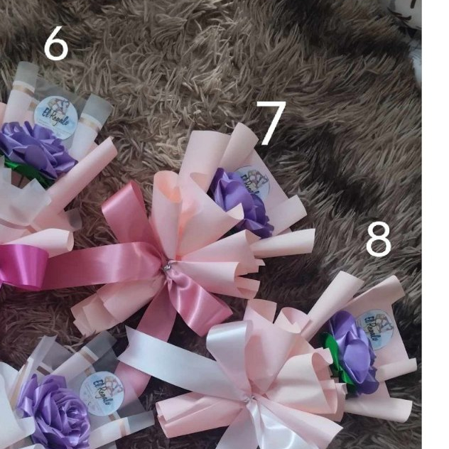 Single Stem Satin Rose Bouquet WITH FREE CARD | Shopee Philippines