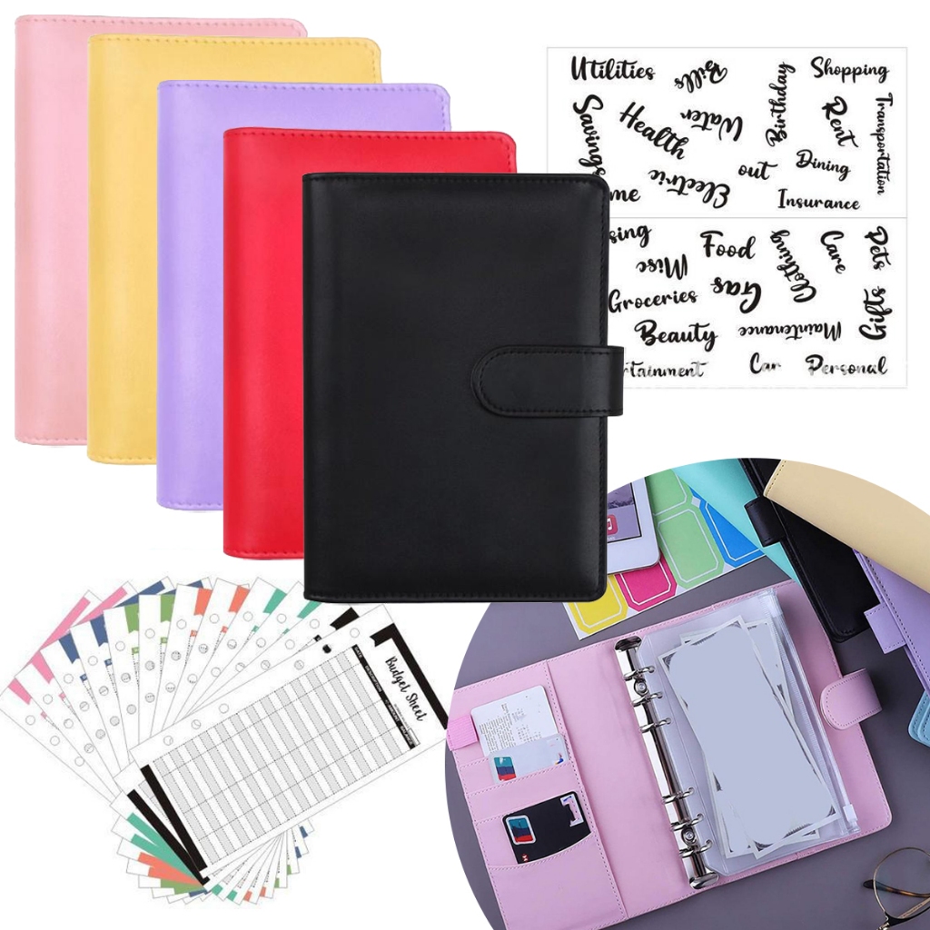 A6 Budget Binder Notebook Folder 27pcs file organizer collect book ...