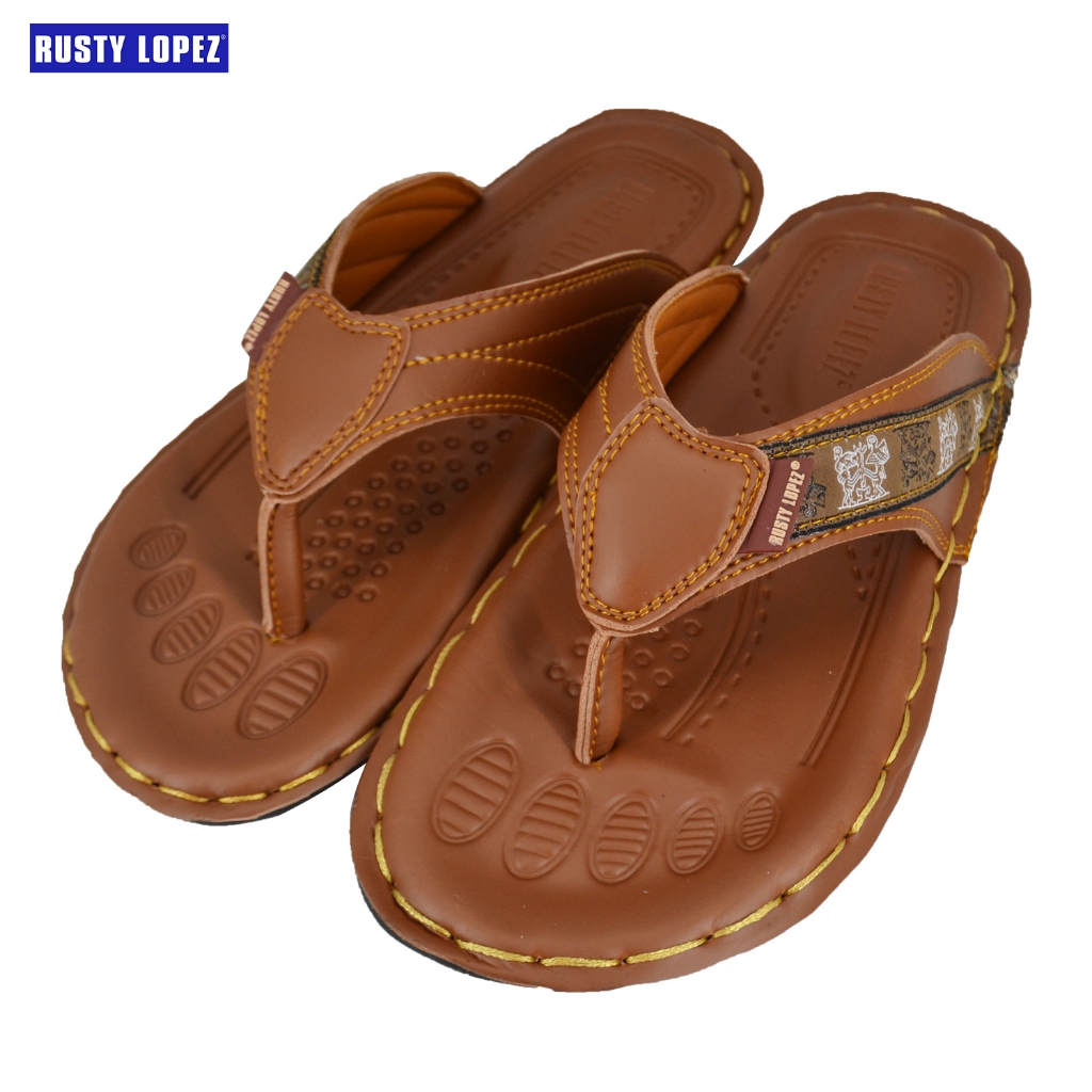 Rusty Lopez Men's Leather Slipper (INIGO) | Shopee Philippines