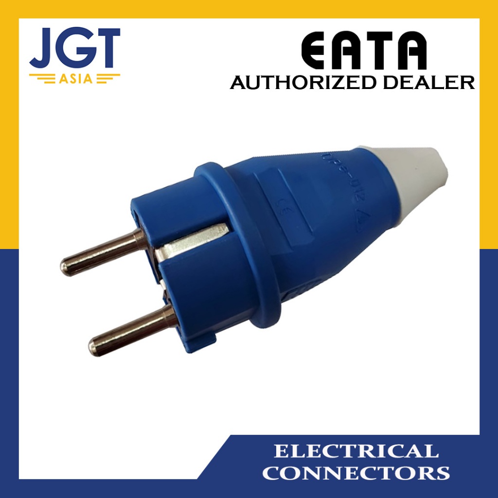 Eata 16 Ampere Schuko / Shuko Electrical Connector Plug Male Heavy Duty ...