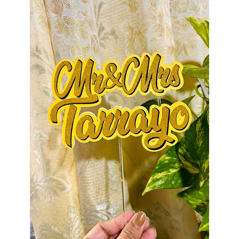Personalized Cake Topper 2D/2 Tone | Shopee Philippines